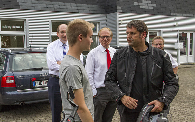 Mit Olaf Lies beim Drohnenhersteller exabotix - SPD-Unterbezirk Göttingen